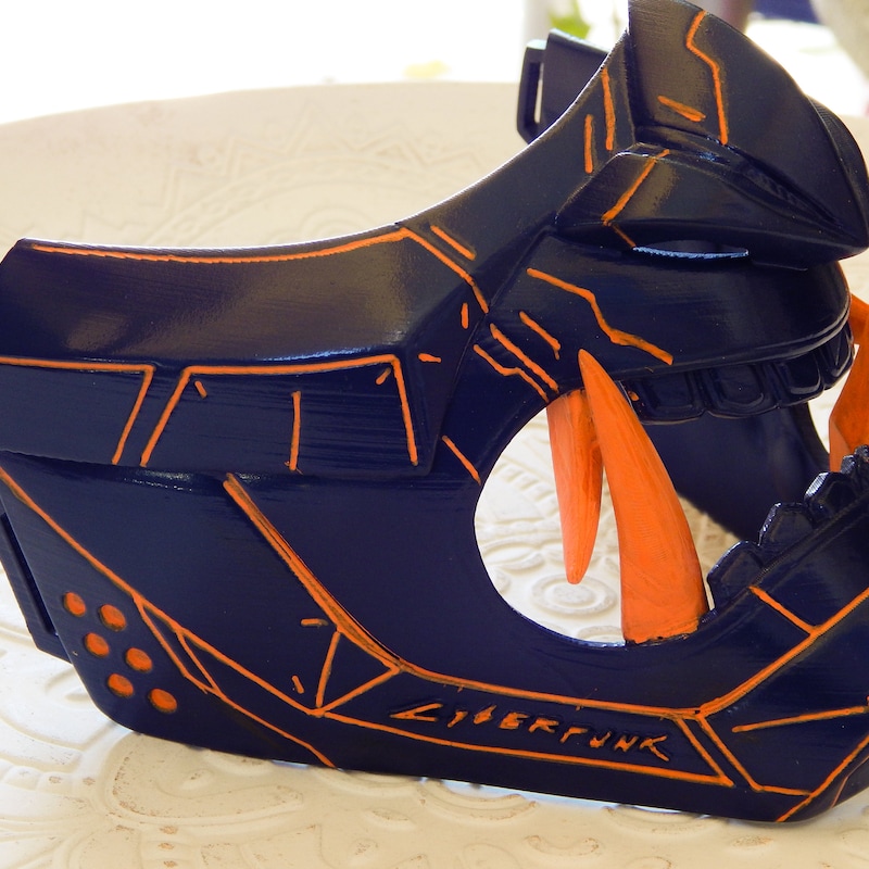 Oni Face Mask - Etsy