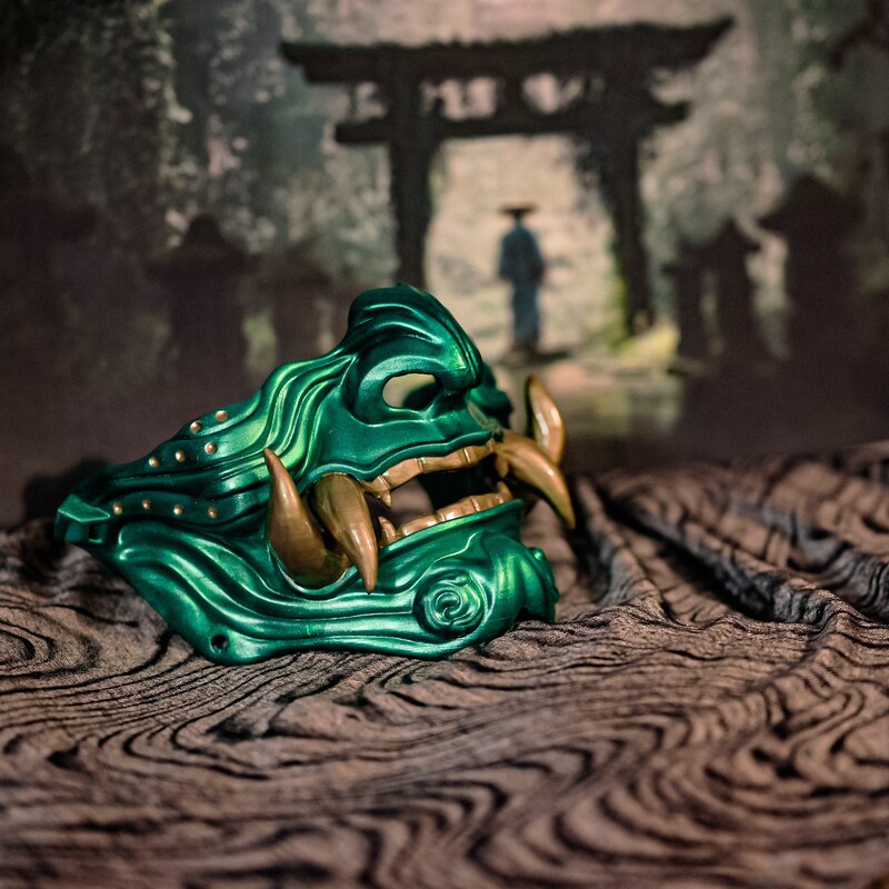 Oni Face Mask - Etsy