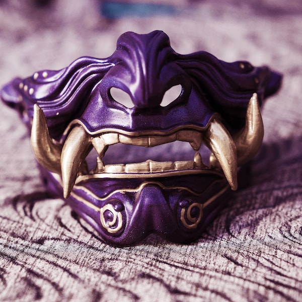 Oni Face Mask - Etsy