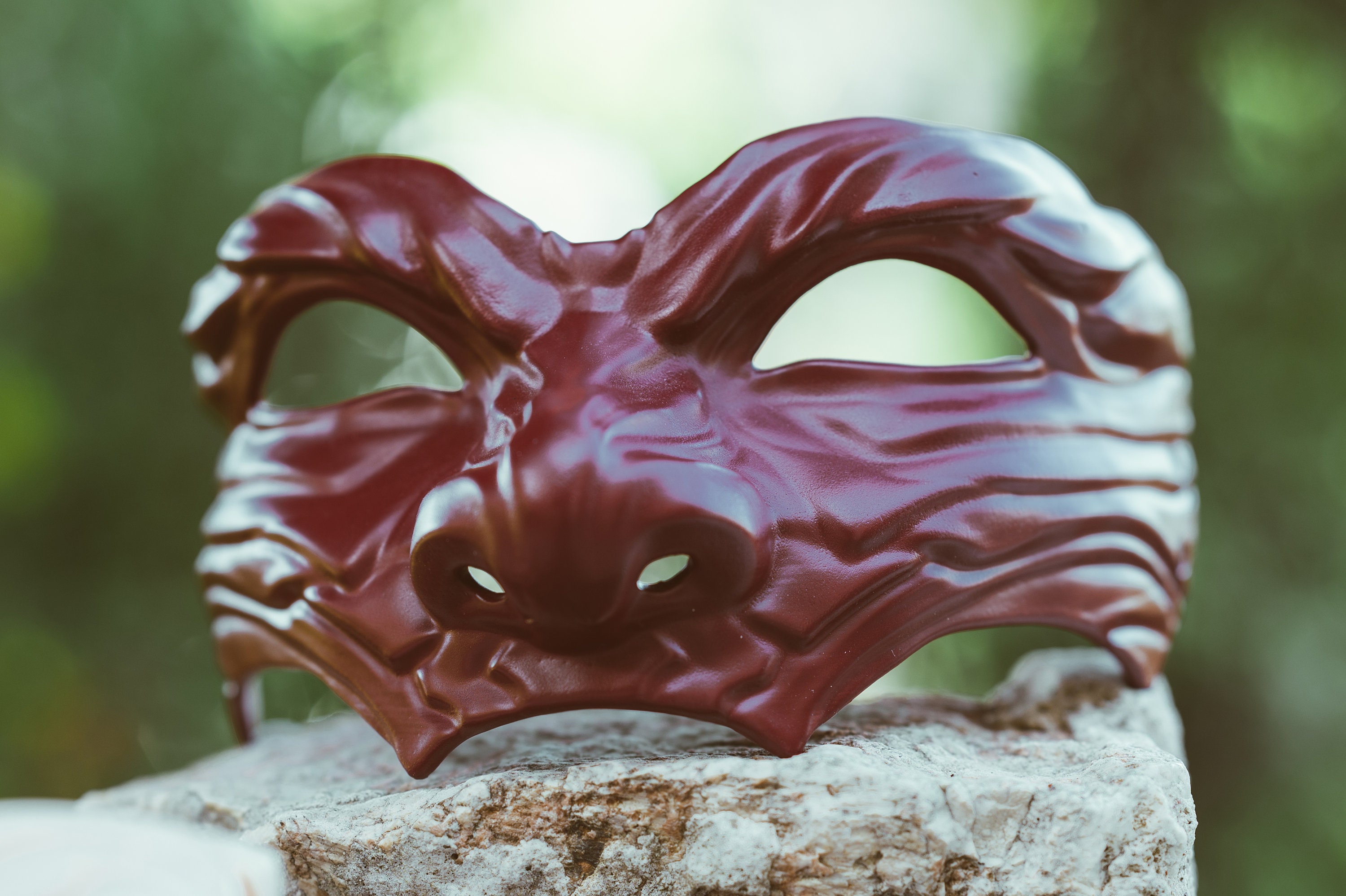 Red Hood Mask, Ghost of Tsushima Samurai Mask, Oni Mask, Japanese Armor ...