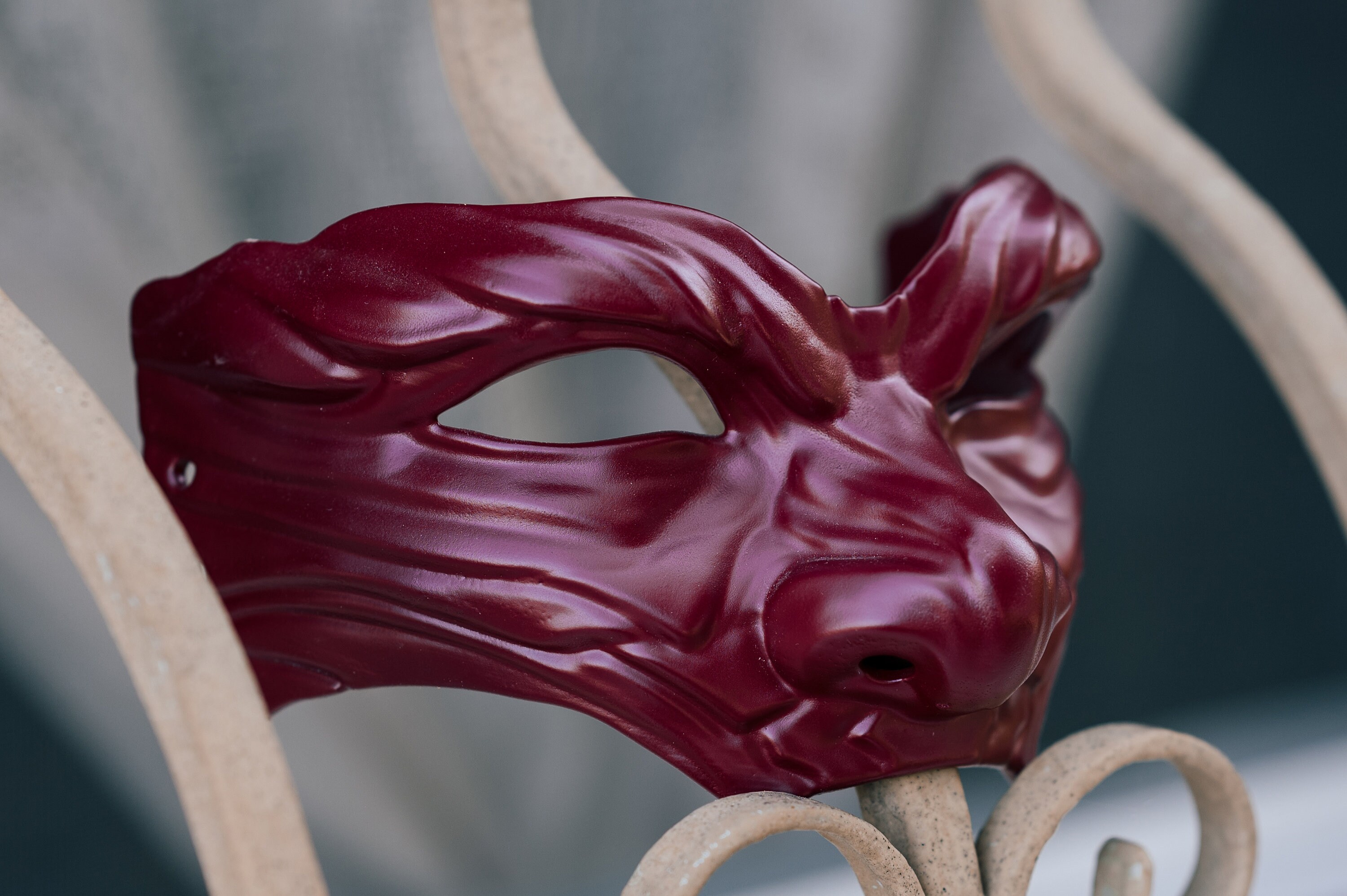 Red Hood Mask, Ghost of Tsushima Samurai Mask, Oni Mask, Japanese Armor ...