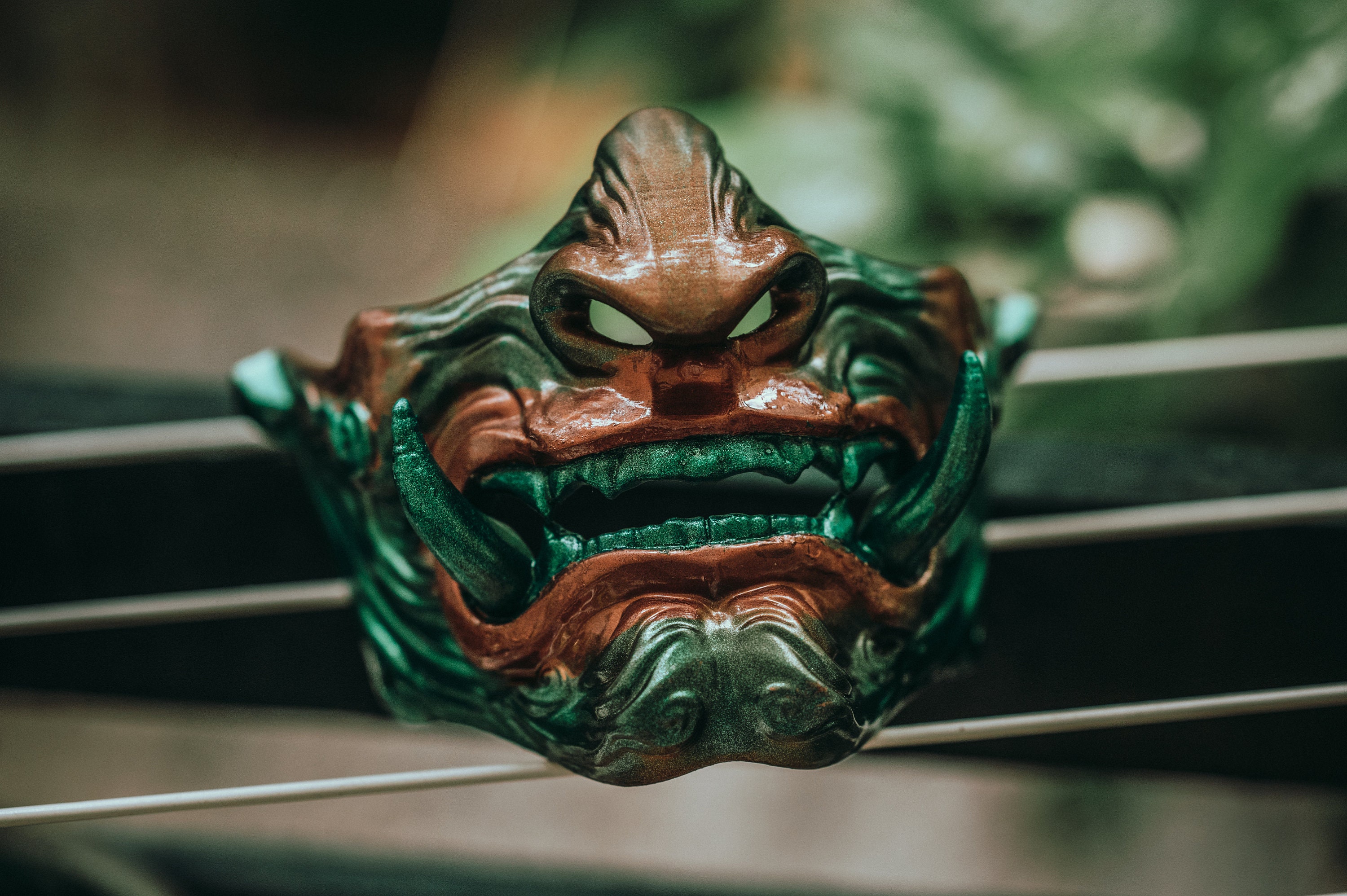 Samurai Mask Half Face Oni Mask, Ghost of Tsushima Mask Japanese Mempo ...