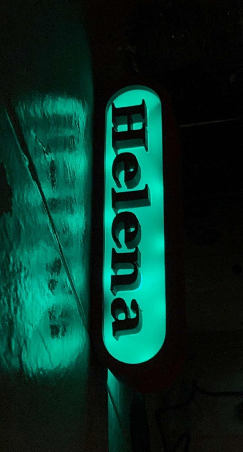 Custom 3D Printed RGB LED Name Lamps - Etsy