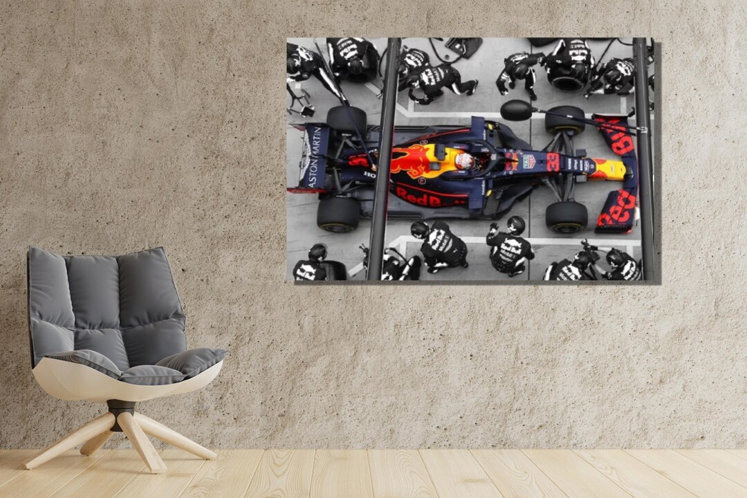 Max Verstappen Pit Stop Canvas Print Formula 1 Wall Art - Etsy