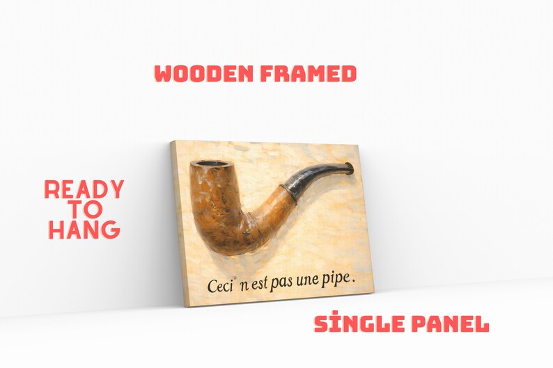 Ceci Nest Pas Une Pfeife Rene Magritte der Verrat der Bilder 1929 ...