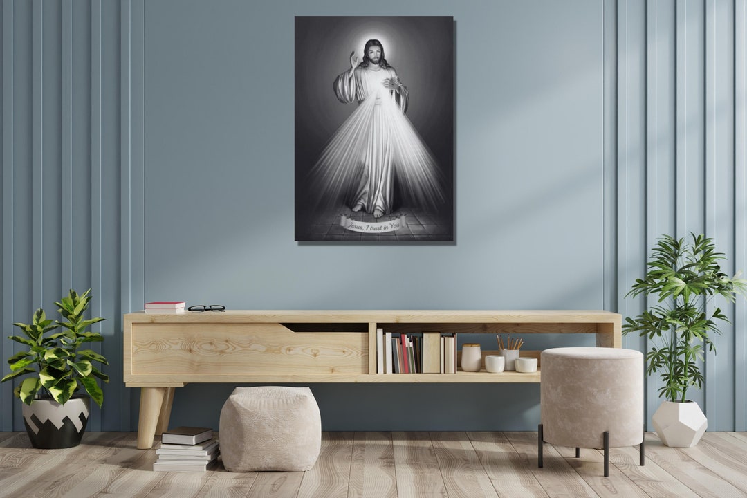 Jesus Divine Mercy I Trust in You|jesus Painting|jesus Art Poster ...