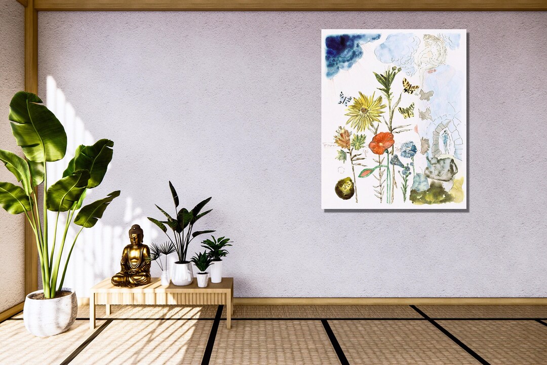 Salvador Dali Fleurs,1948 Poster,surrealism Art,dali Flowers Poster ...