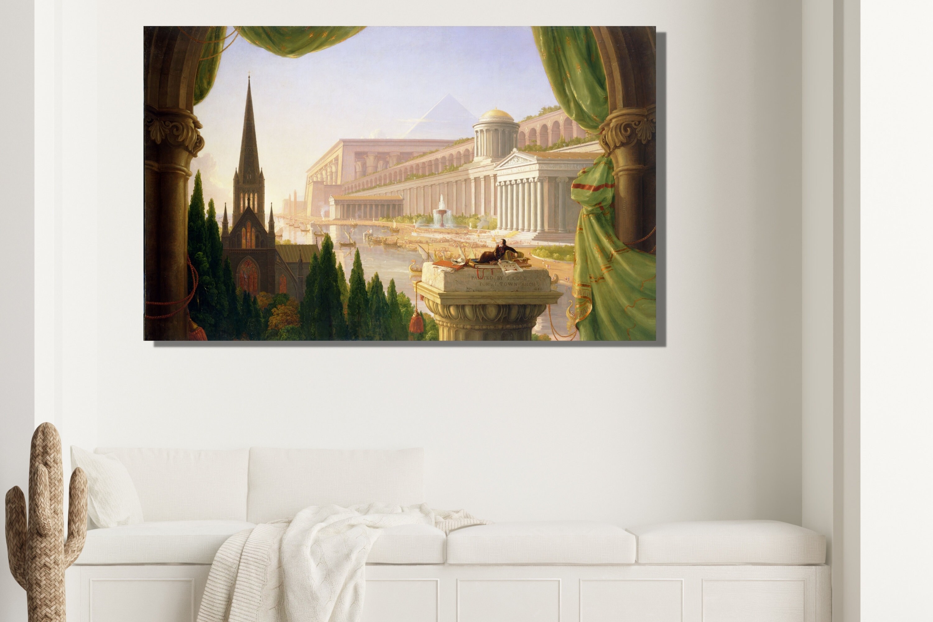 The Architects Dream by Thomas Cole Poster Print,home Office Decor,fine ...