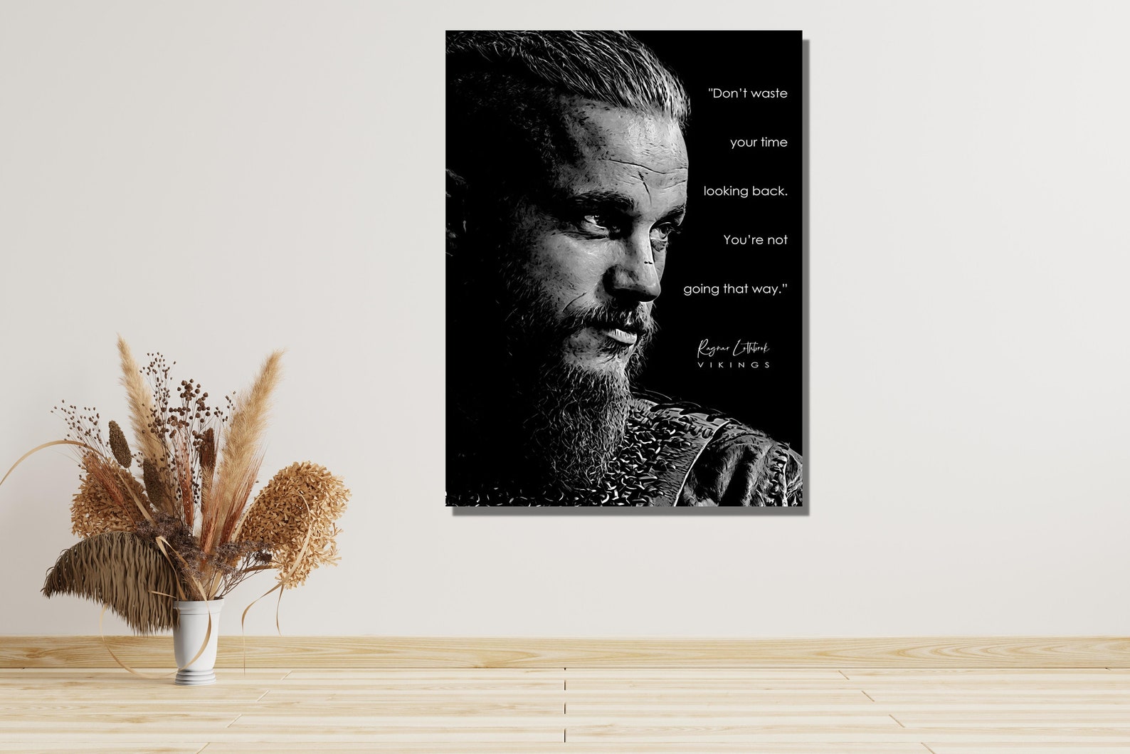 Ragnar Lodbrok Canvas,vikings Print,ragnar Lodbrok Painting,viking ...