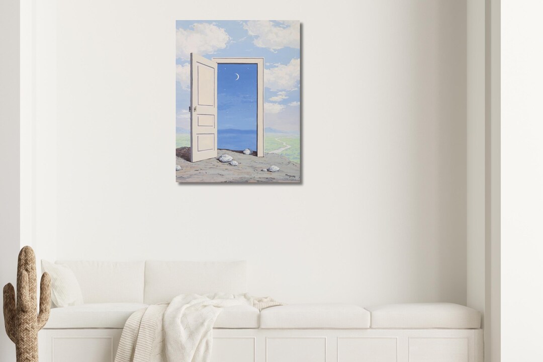 Rene Magritte Door Canvas Wall Art| Rene Exhibition| Fine Art ...