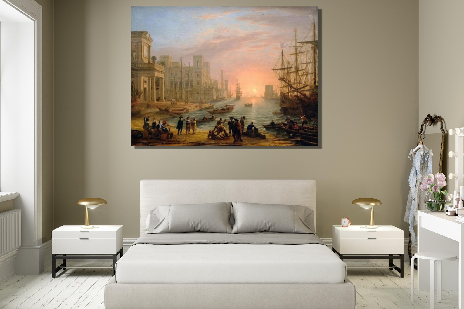 Claude Lorrain Seaport at Sunset Art|history Painting|wall Art ...