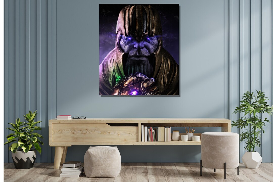 Thanos Poster Marvel Comics Wall Art Canvas Print Artwork - Etsy
