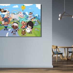 Toca Boca Wall Art,playful Adventures of Toca Boca Canvas Wall Art,toca ...