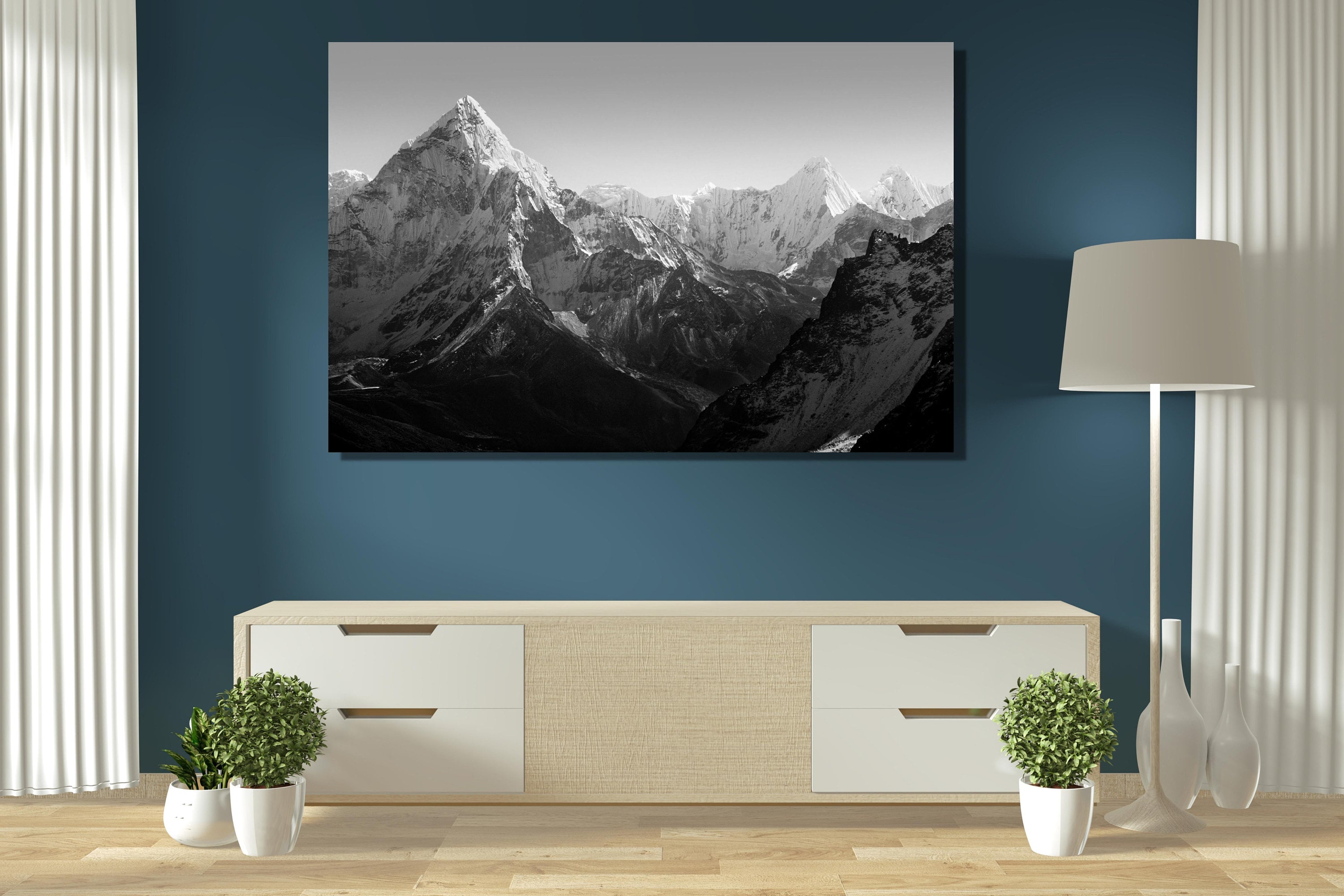 Everest Base Camp Wall Art,himalaya Wall Decor,mountain Landscape Wall ...