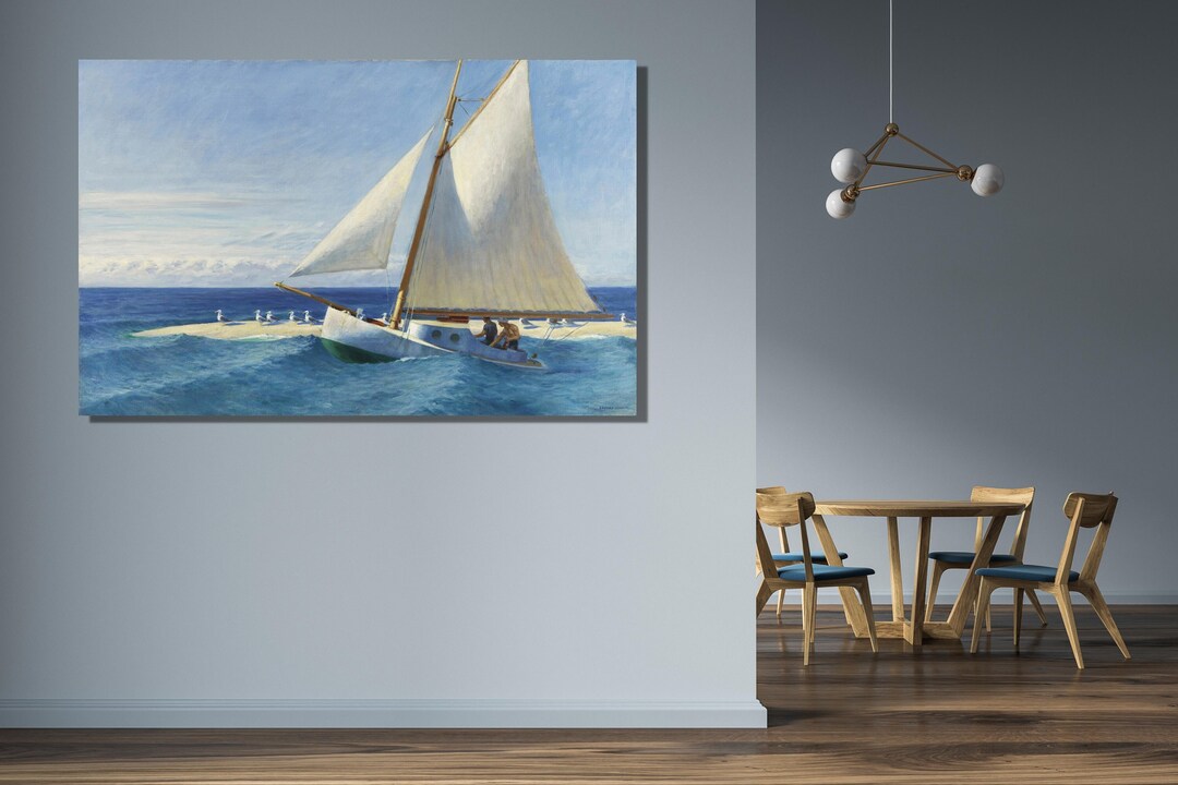 Edward Hopper Segelboot Leinwand Wandkunst, Edward Hopper Segelboot ...