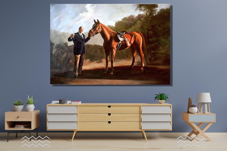 Tony Soprano and Pie-o-my Horse Painting Postertony Soprano & - Etsy