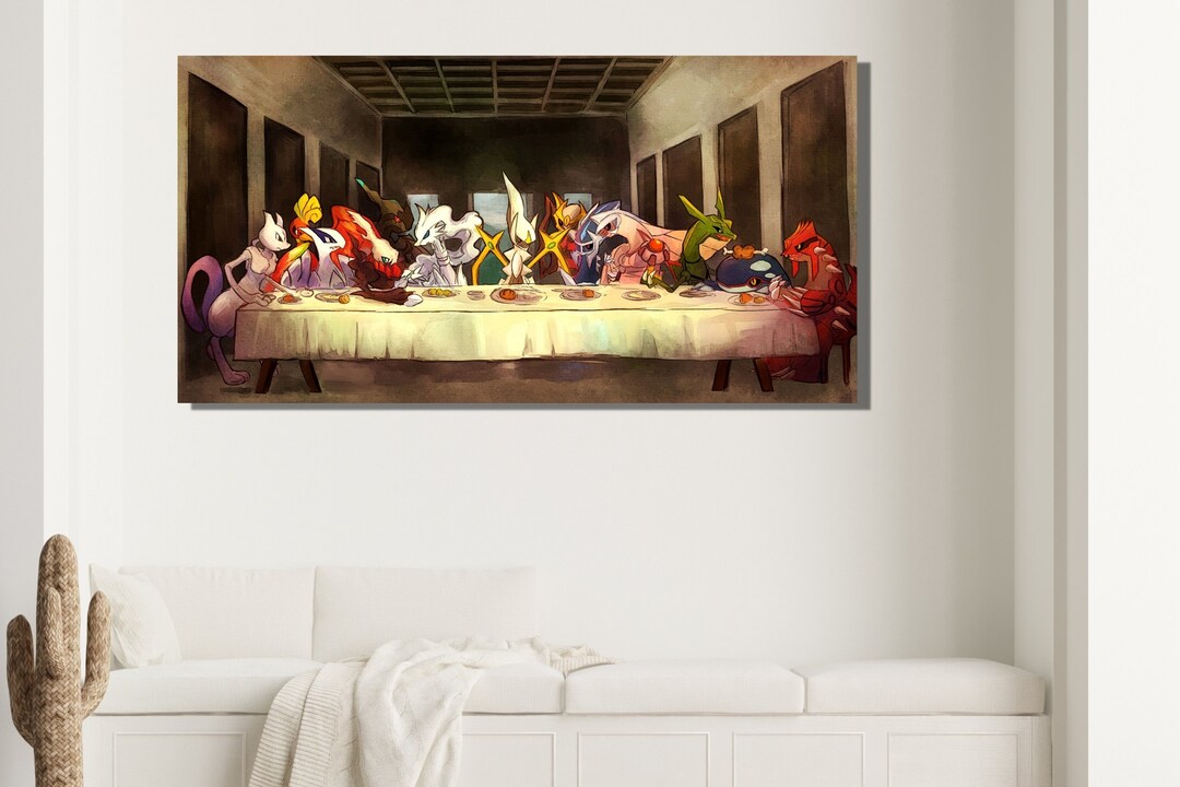 Last Supper Cartoon Heroes Poster Print|last Supper Cartoon Heroes Wall ...
