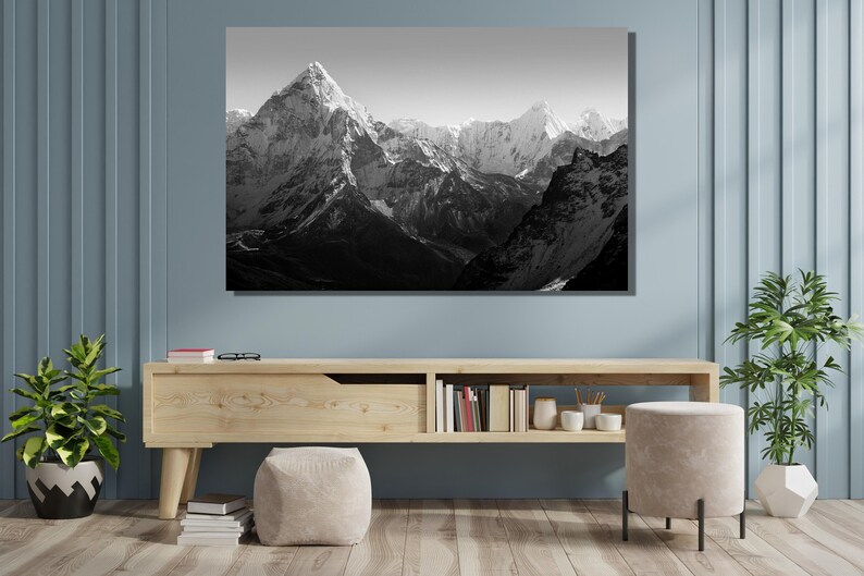 Everest Base Camp Wall Art,himalaya Wall Decor,mountain Landscape Wall ...
