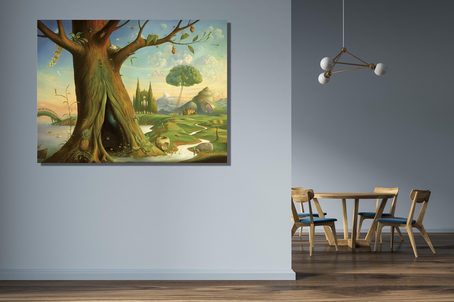 Tree of Life by Kush Canvas Art,vladimir Kush Canvas Surreal Painting ...