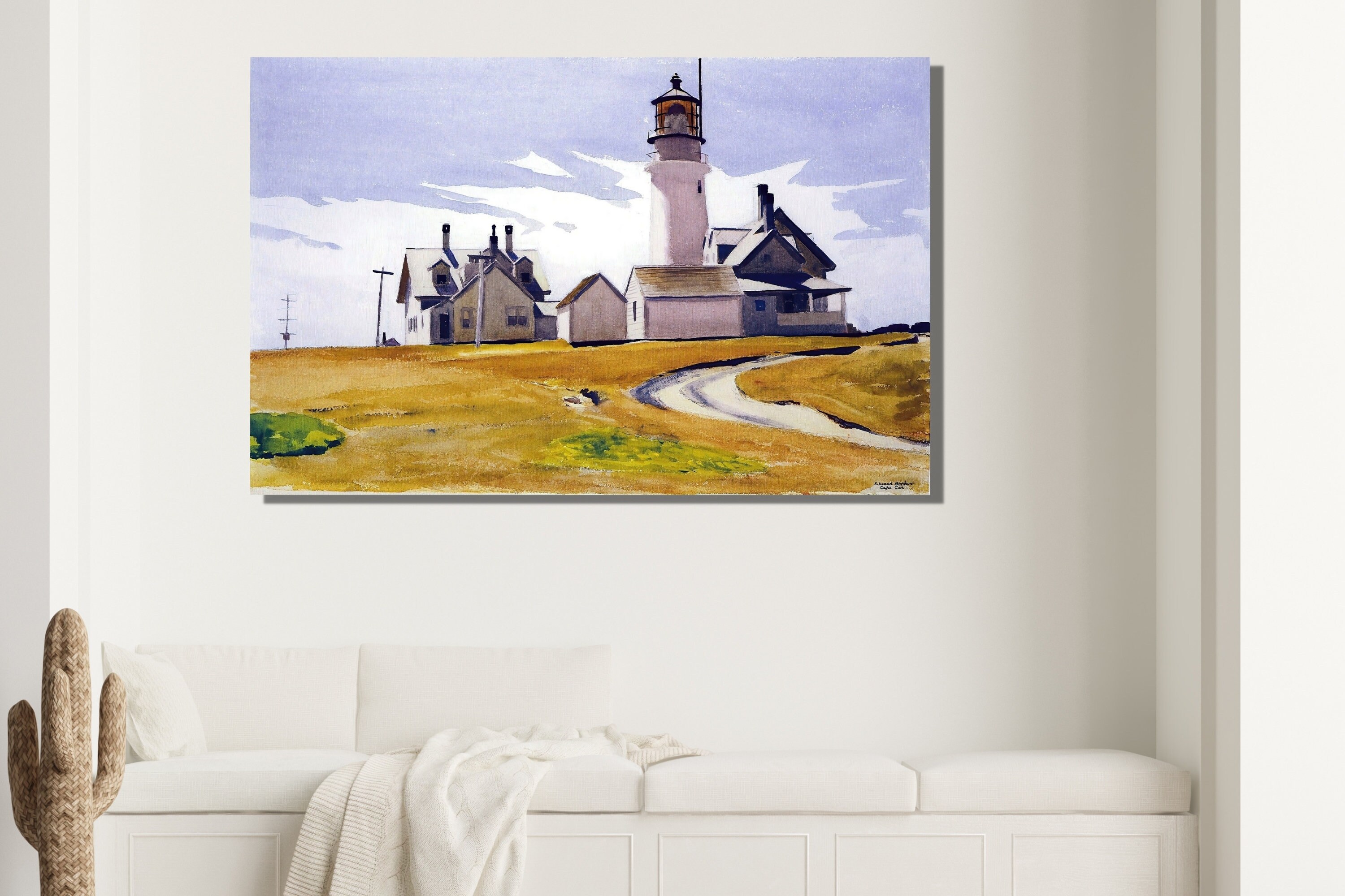 Highland Light Painting by Edward Hopper Canvas Wall Art|reproduction ...