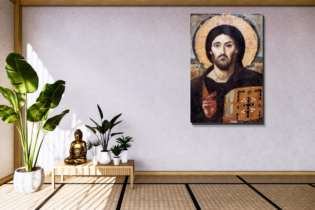 Portrait of Jesus Christ Pantocrator|the Christ Pantocrator of St ...