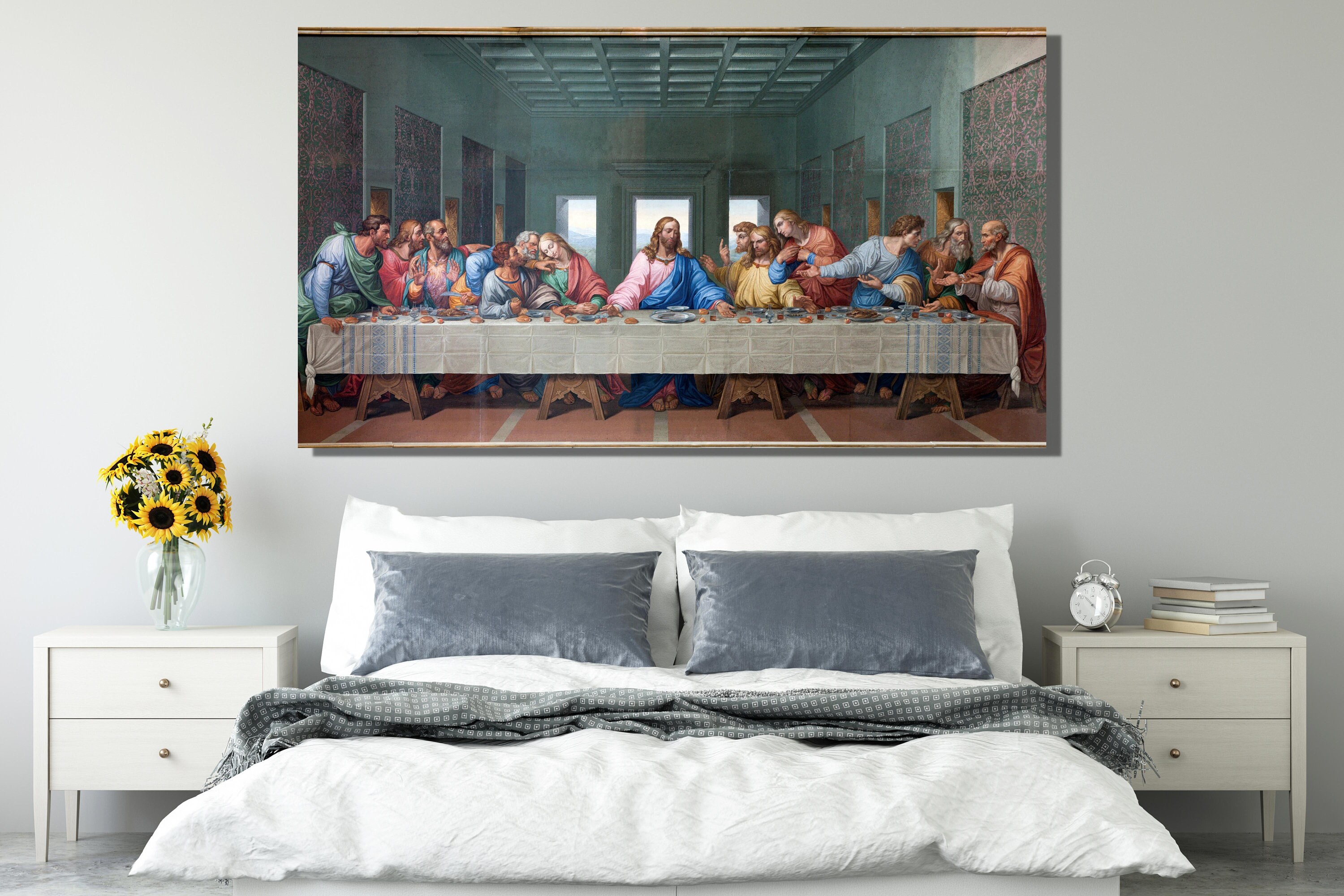 Leonardo Da Vinci Wall Art Last Supper Art,canvas Poster READY TO Hang ...