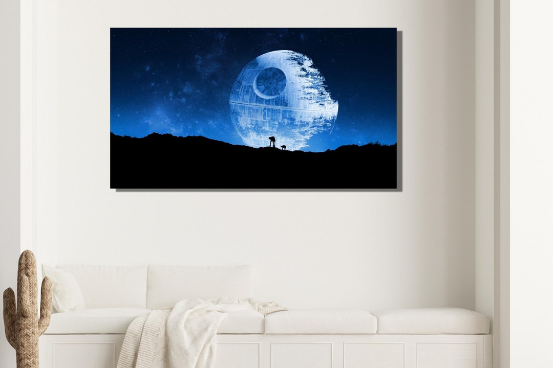 Starwars Death Star Canvas Wall Art|return of the Jedi Star Wars ...