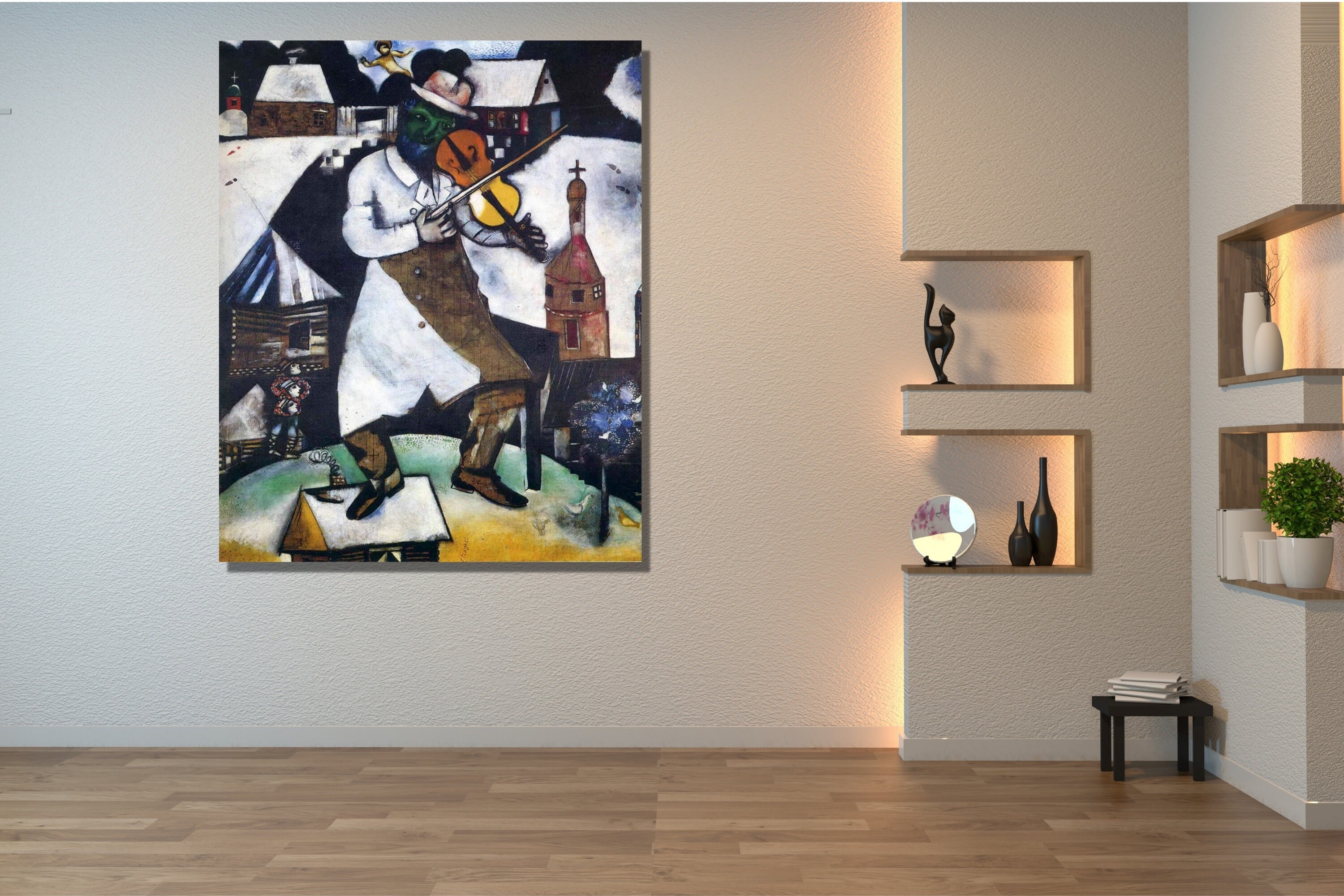 Marc Chagall Der Geiger Leinwanddruck, Leinwand Galerie Wraps, Marc ...