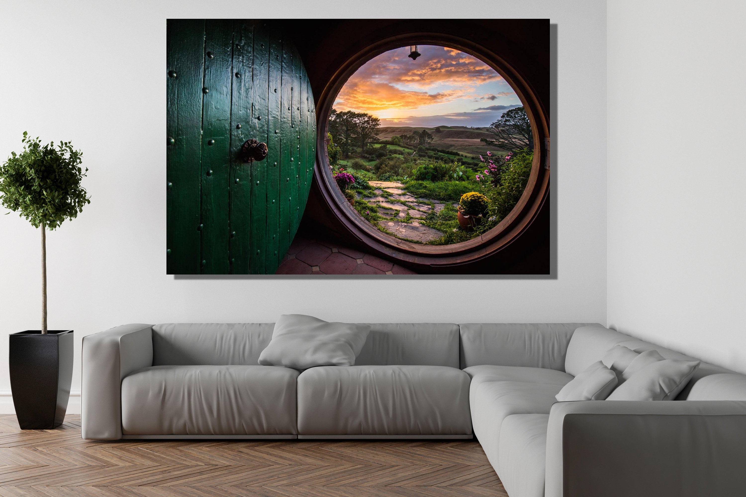 Hobbit House Wall Art,hobbit Hole Print Kids Poster,hobbit Hole Poster ...