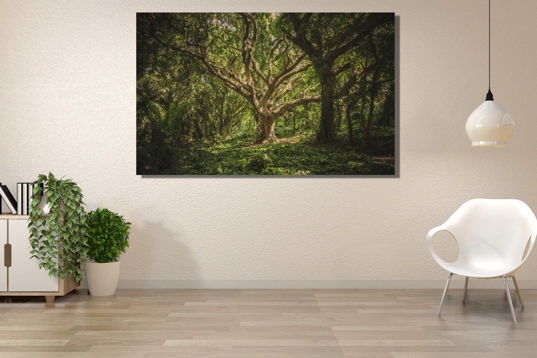 Forest Landscape Canvas Paintings Art|green Tree Print Art|forest Wall ...