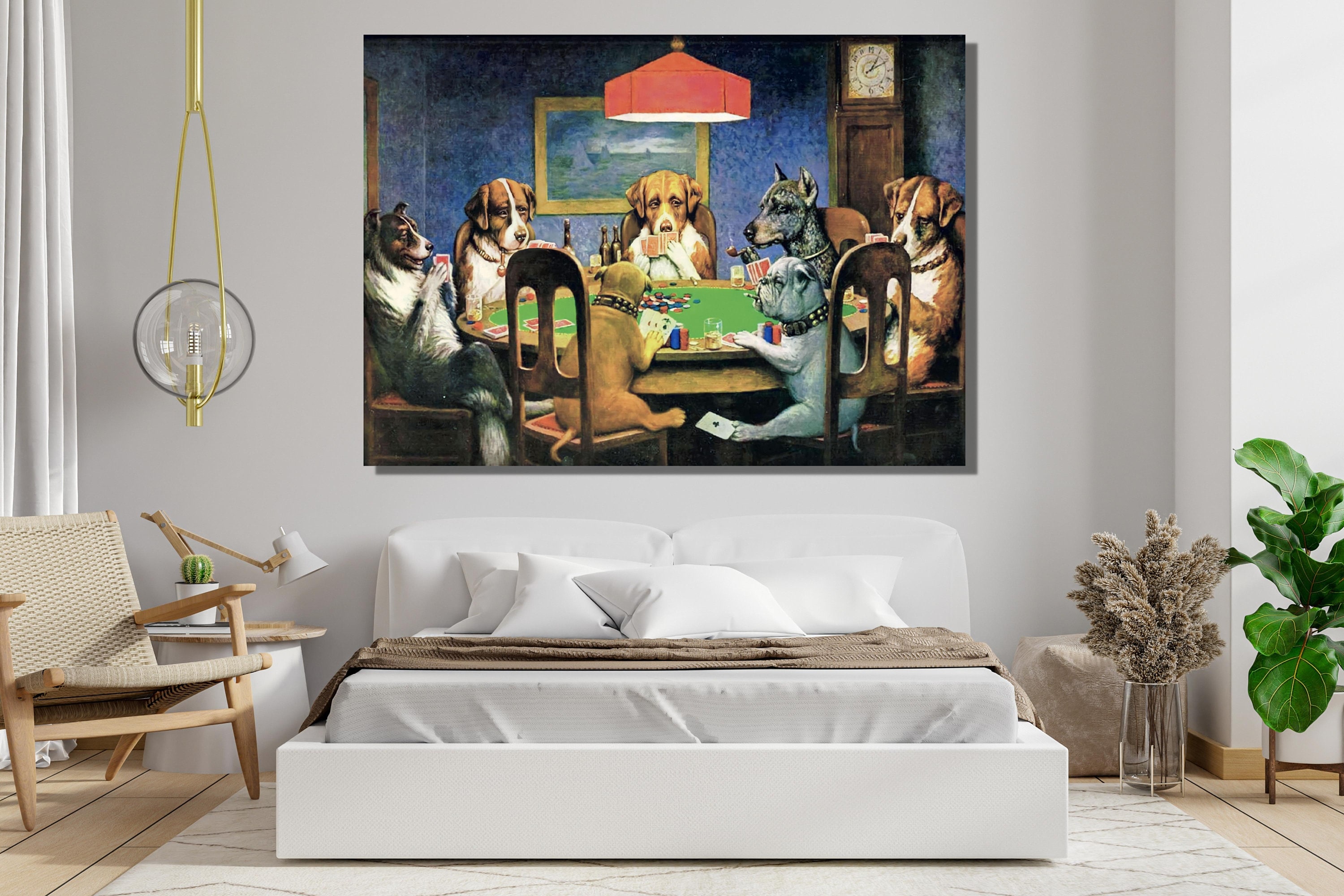 Poker Game by Cassius Marcellus Coolidge Fine Art Printdogs Playing ...
