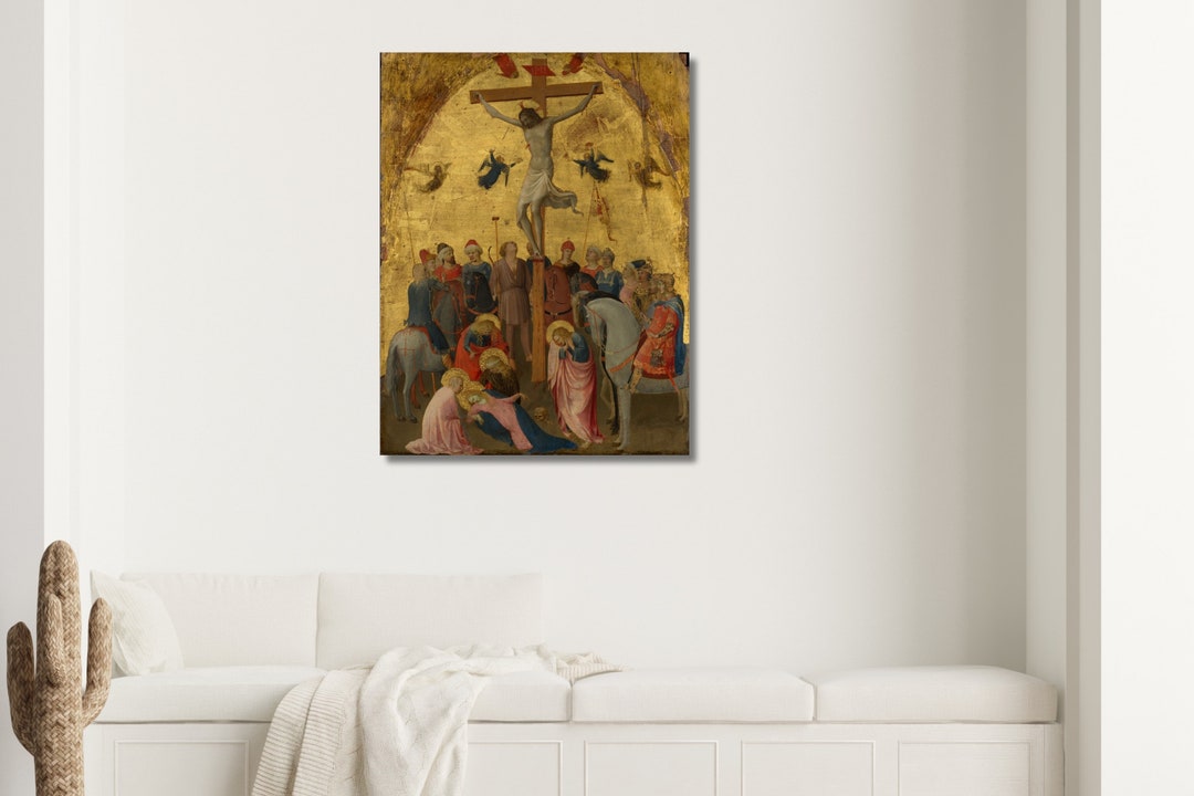 Crucifixion Jesus Reproduction Art,christian Catholic Print,religious ...