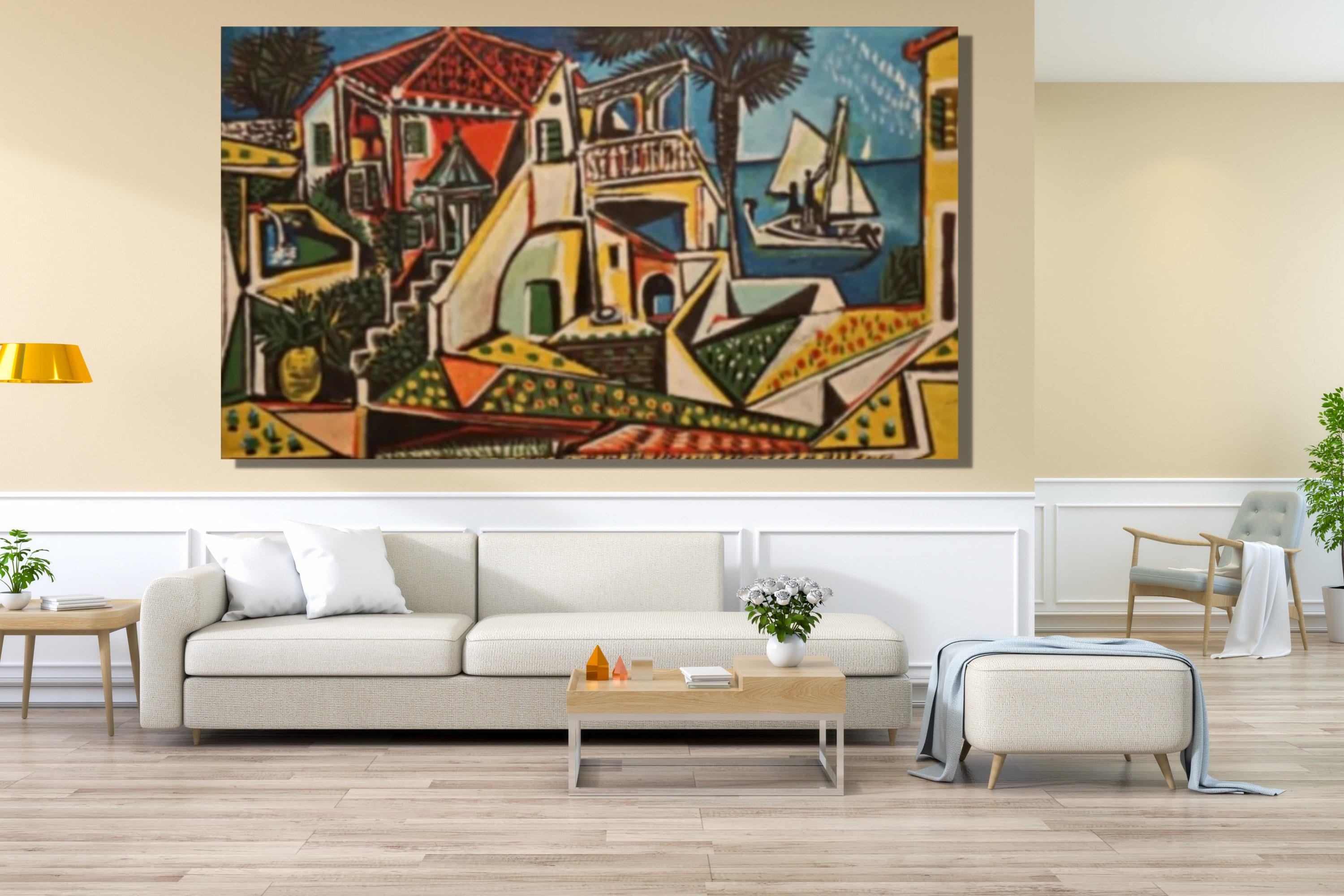 Pablo Picasso : Mediterranean Landscape 1952 Canvaspablo - Etsy