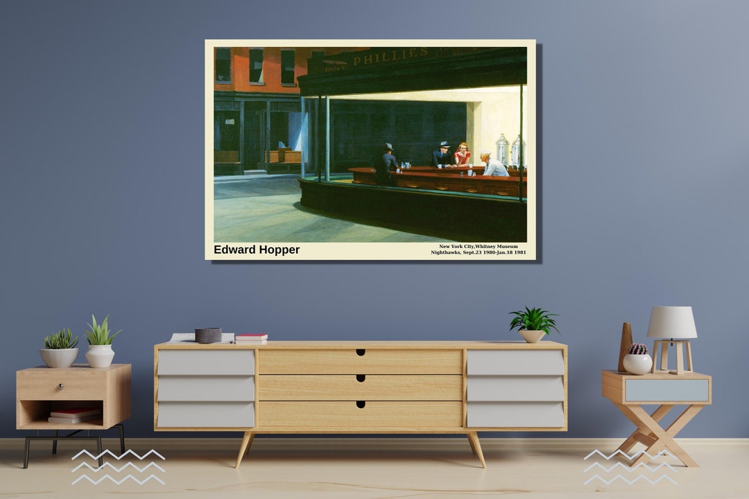 Nighthawks (1942) Edward Hopper|framed Giclee Wall Art|edward Night ...