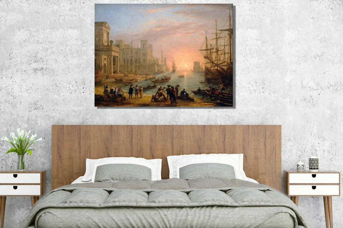 Claude Lorrain Seaport at Sunset Art|history Painting|wall Art ...