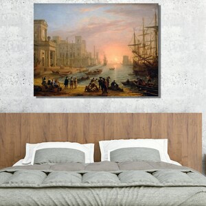 Claude Lorrain Seaport at Sunset Art|history Painting|wall Art ...