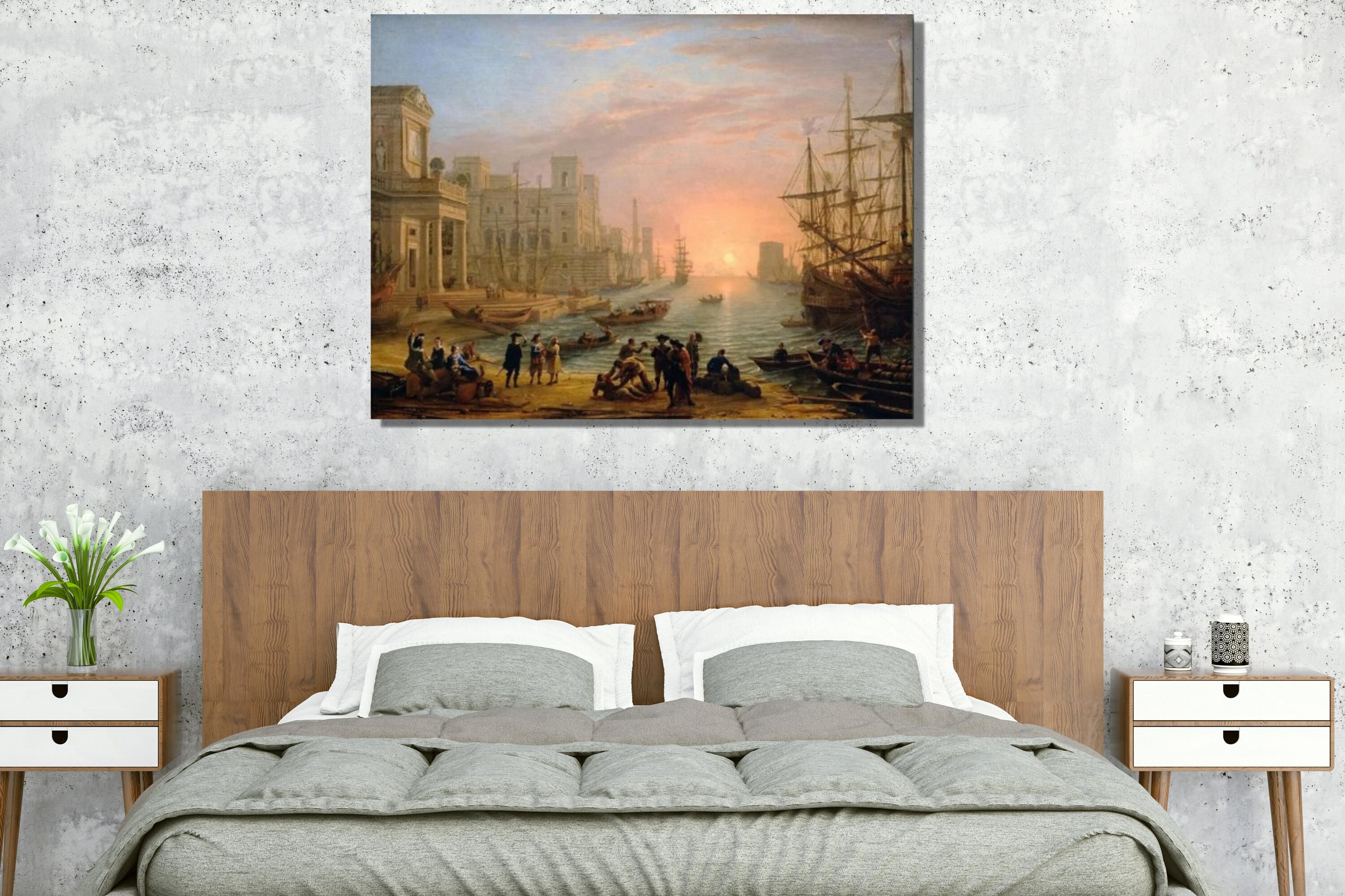 Claude Lorrain Seaport at Sunset Art|history Painting|wall Art ...