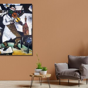 Marc Chagall Der Geiger Leinwanddruck, Leinwand Galerie Wraps, Marc ...