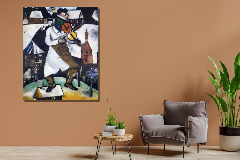 Marc Chagall Der Geiger Leinwanddruck, Leinwand Galerie Wraps, Marc ...