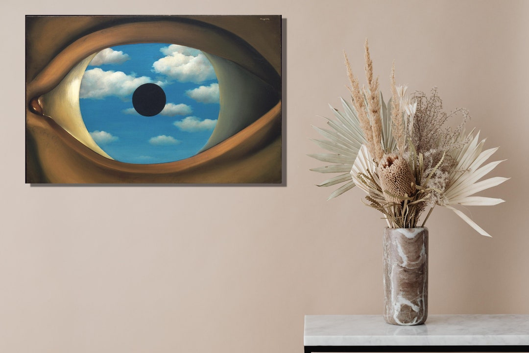 The False Mirror (1928) by Rene Magritte Canvas|original Vintage Print ...