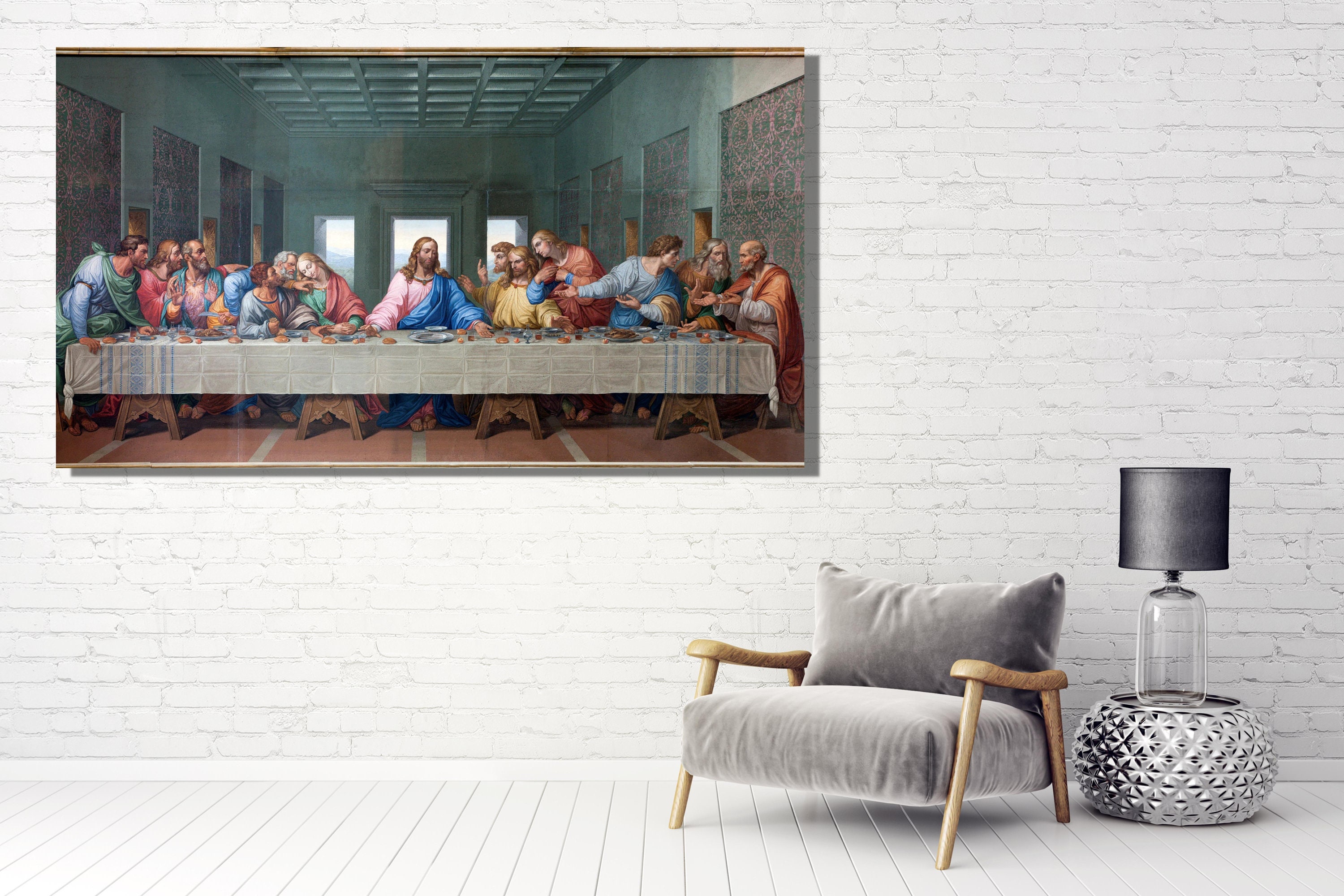 Leonardo Da Vinci Wall Art Last Supper Art,canvas Poster READY TO Hang ...