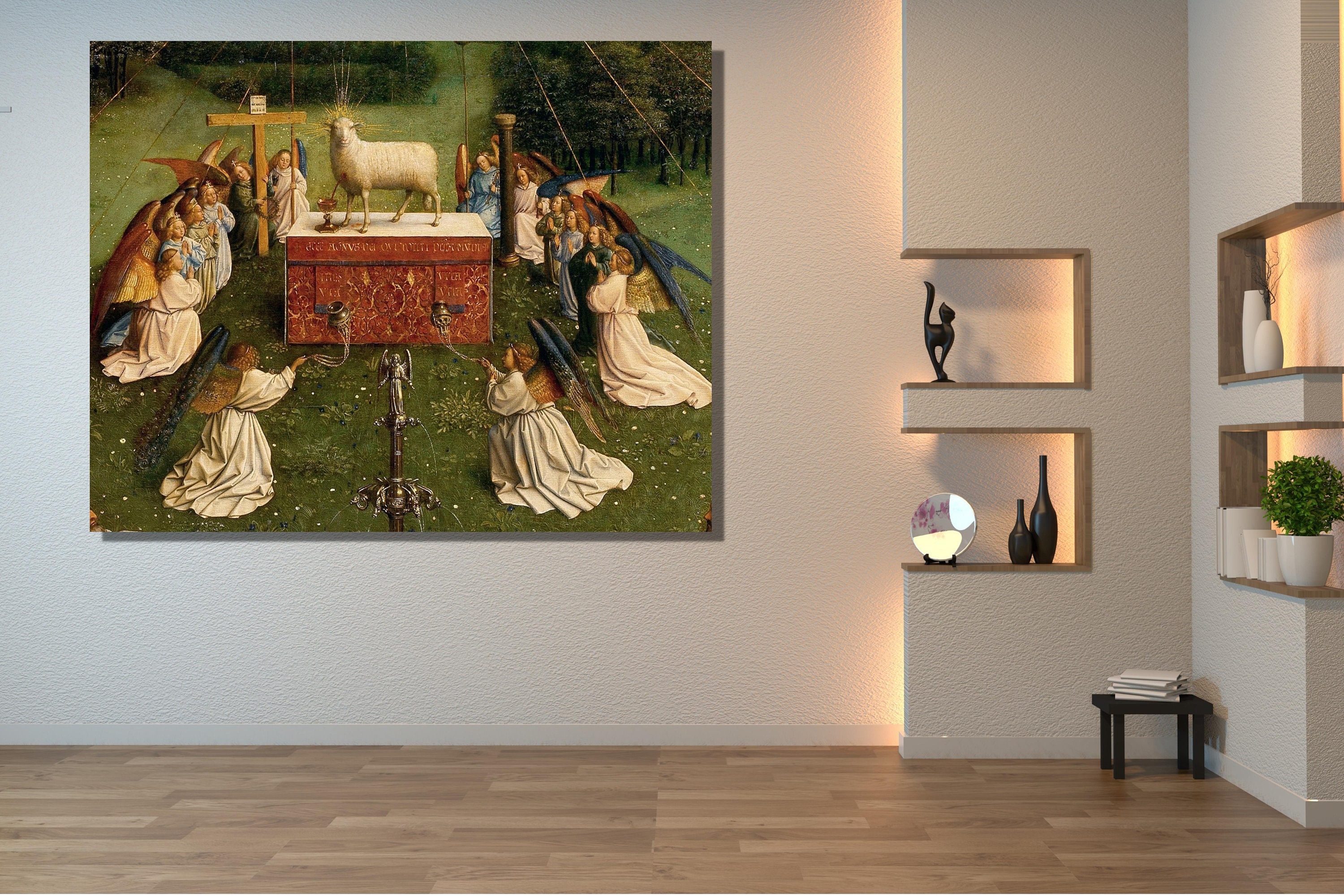 Adoration of the Mystic Lamb From Ghent Altarpiece,adoration of the ...