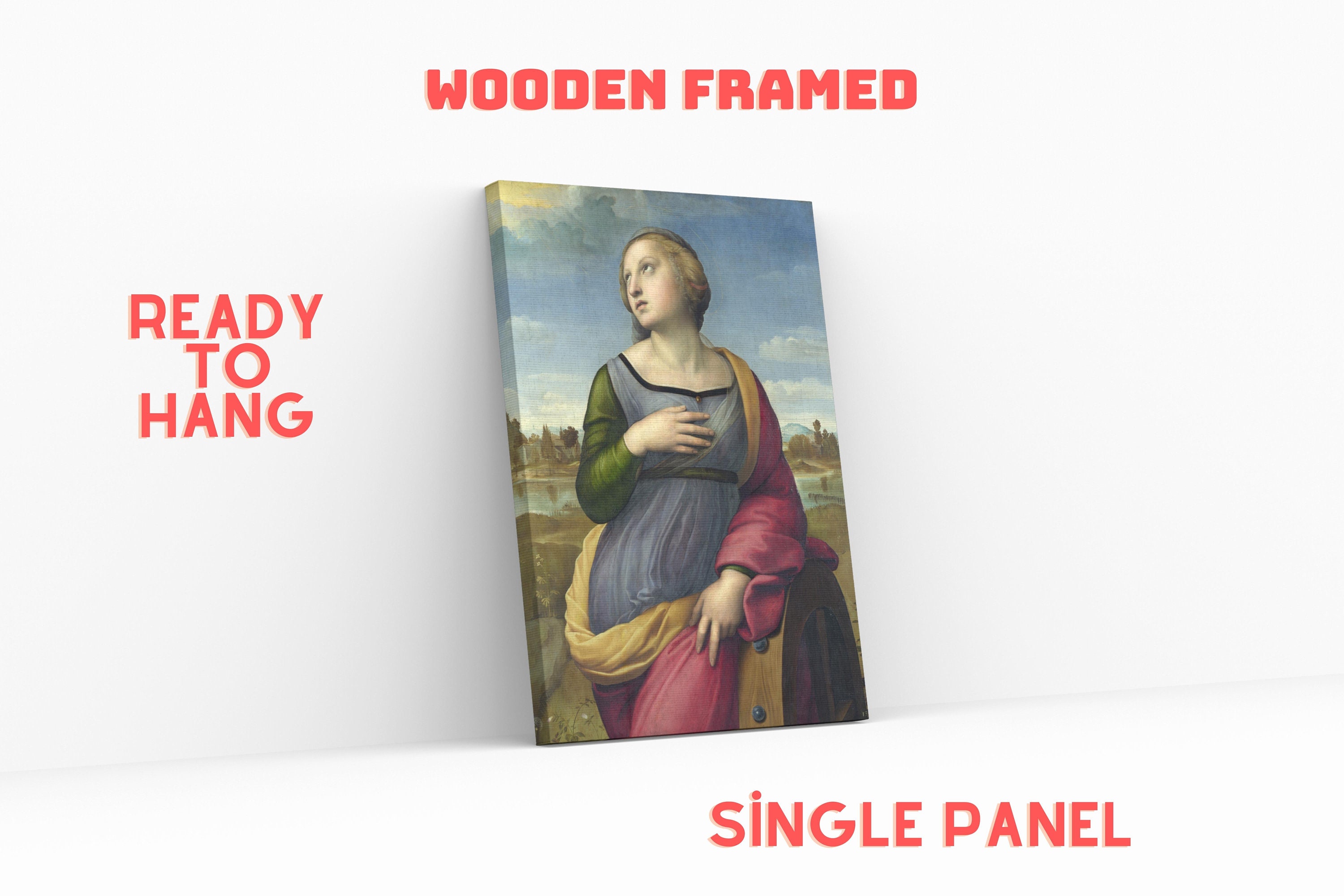 Raffaello Sanzio Saint Catherine of Alexandria 1507 Canvas Print Wall ...