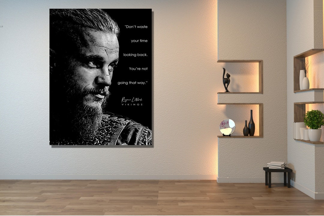 Ragnar Lodbrok Canvas,vikings Print,ragnar Lodbrok Painting,viking ...