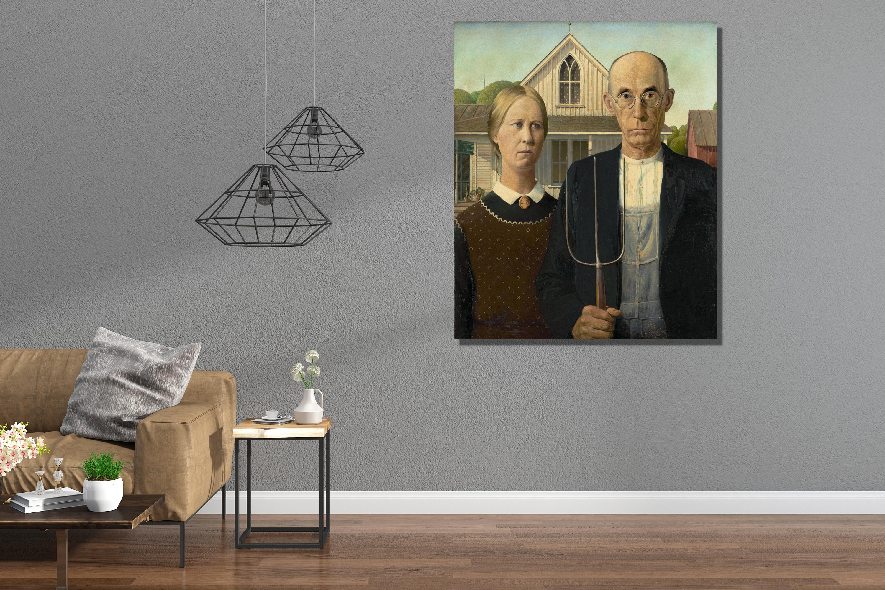 Grant Wood American Gothic 1930museum Postervintage Artgiclee ...