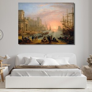 Claude Lorrain Seaport at Sunset Art|history Painting|wall Art ...