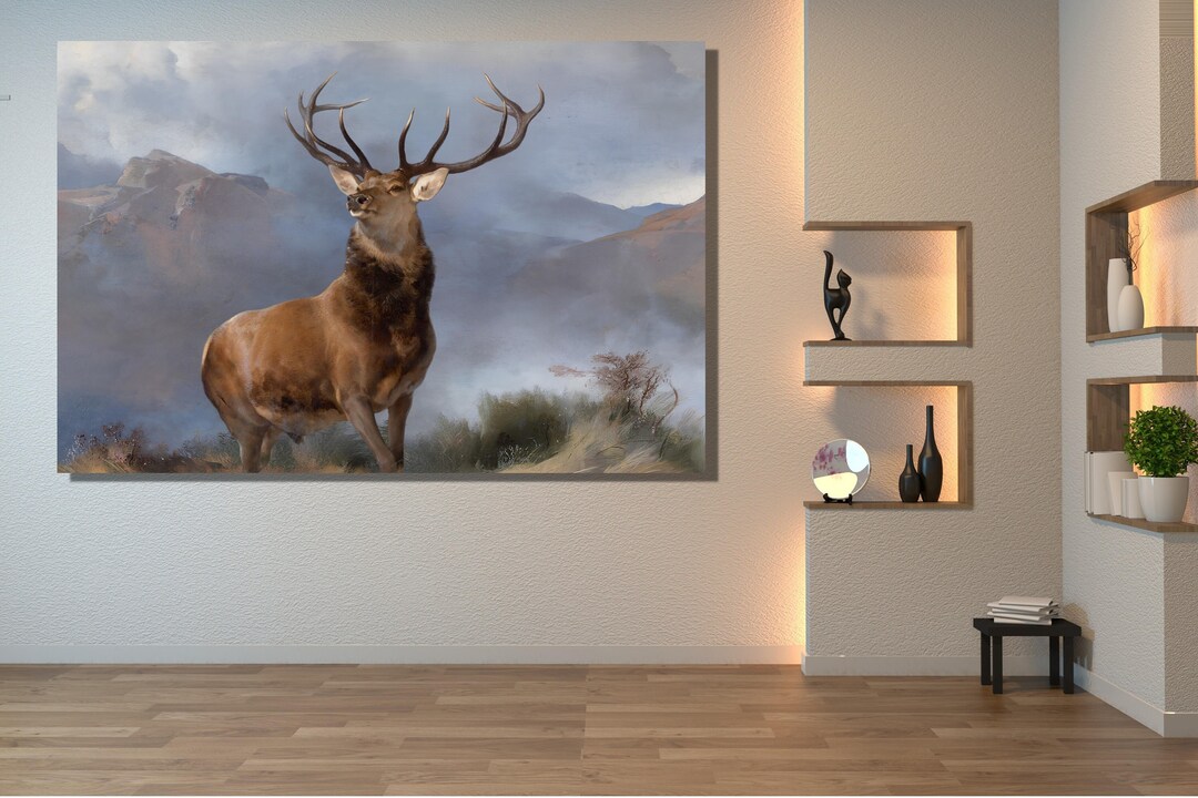 Monarch of the Glen Stag Print,red Deer Sir Edwin Landseer,stag Deer ...