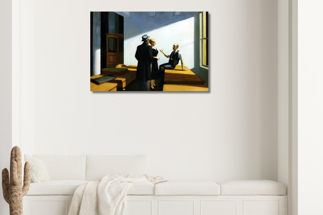 Conference at Night by Edward Hopper Canvas Wall Art|reproduction Decor ...