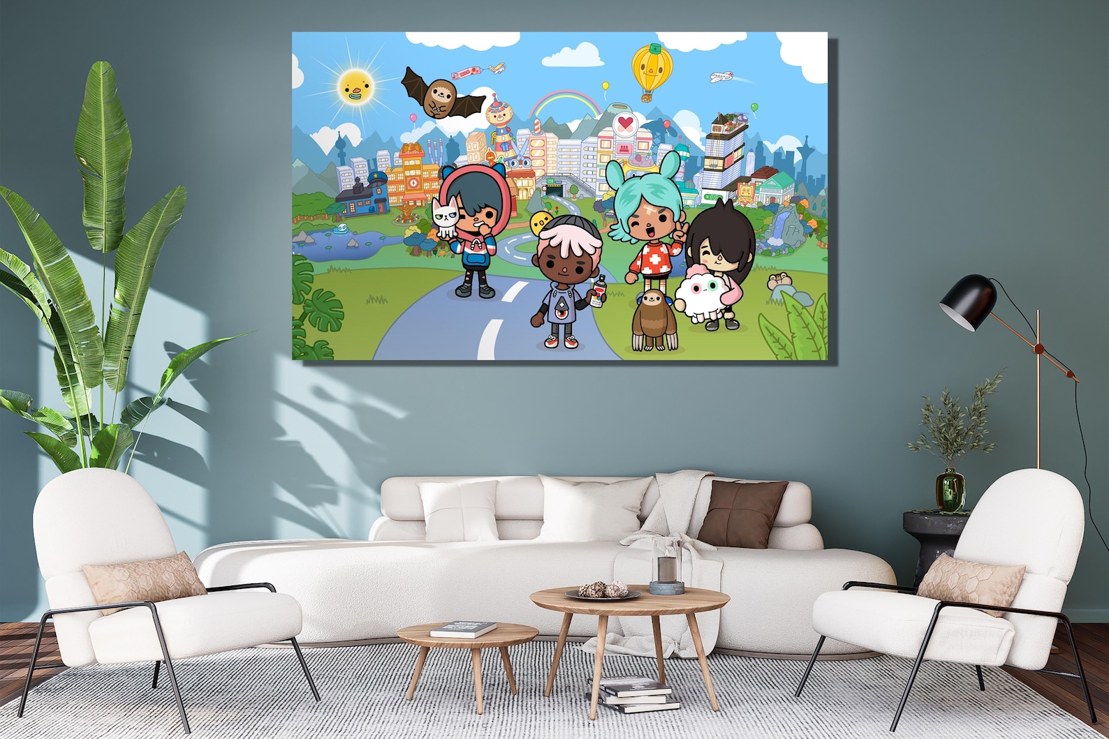 Toca Boca Wall Art,playful Adventures of Toca Boca Canvas Wall Art,toca ...