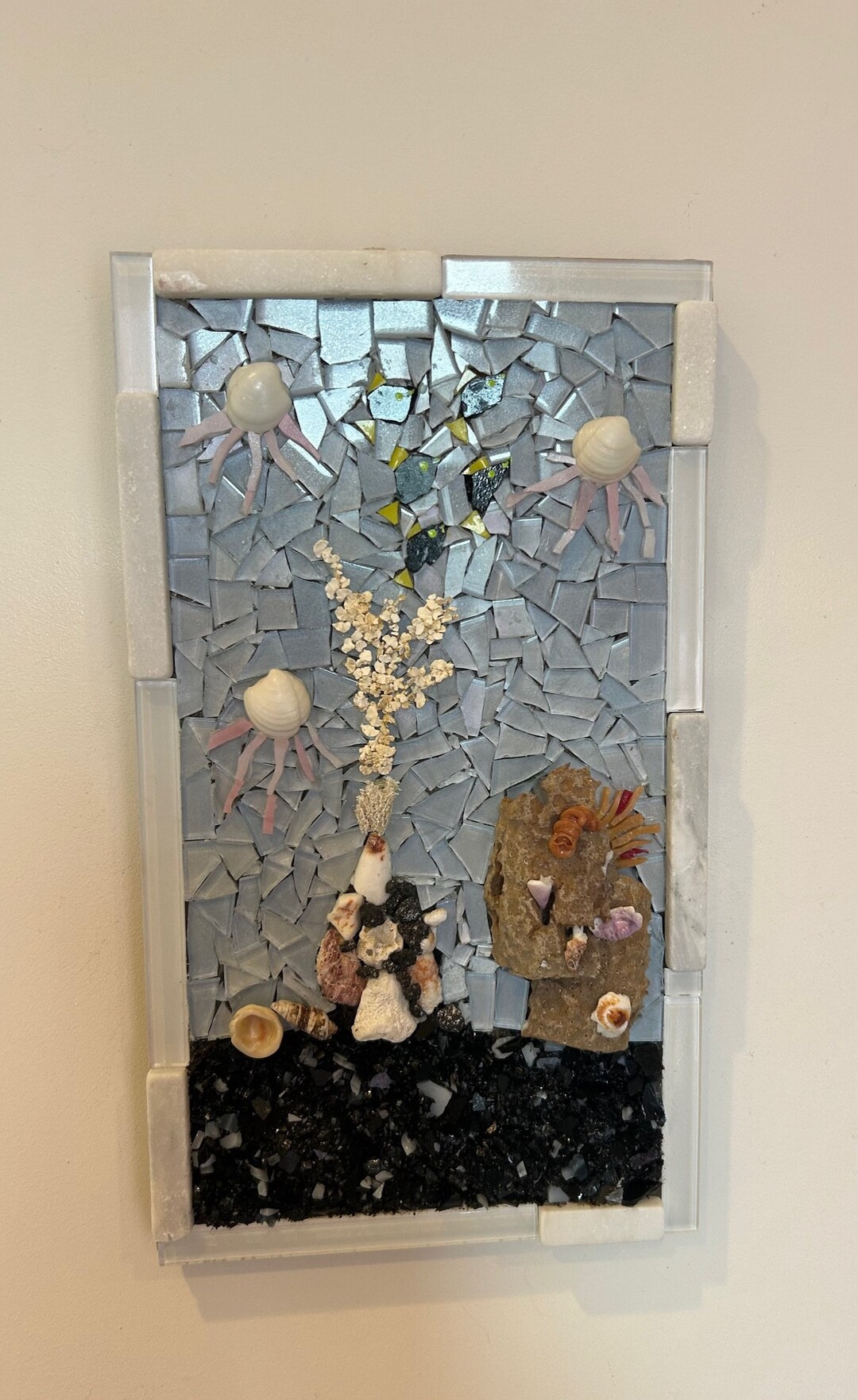 Underwater Scene Tile Mosaic Art - Etsy